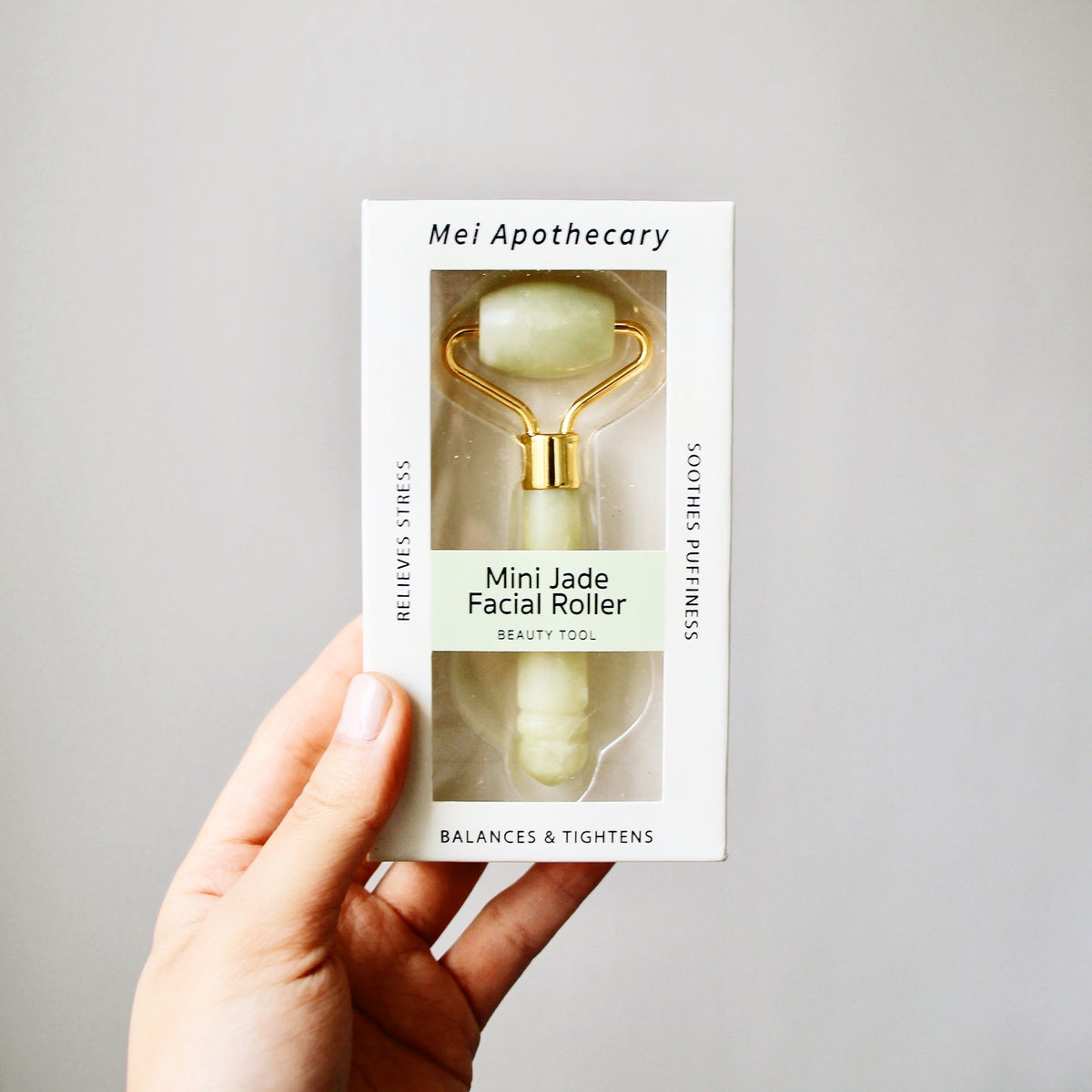 Mini Jade Facial Roller Beauty Tool w/Jade handle – Mei Apothecary